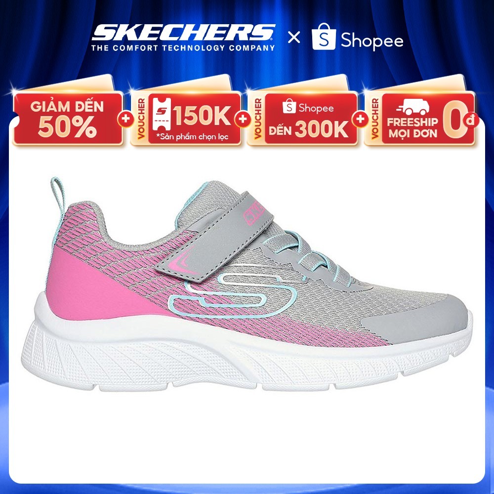 Giày Thể Thao Bé Gái Skechers Microspec Plus Sprint Speed - 303607L-GYPK | Shopee Việt Nam