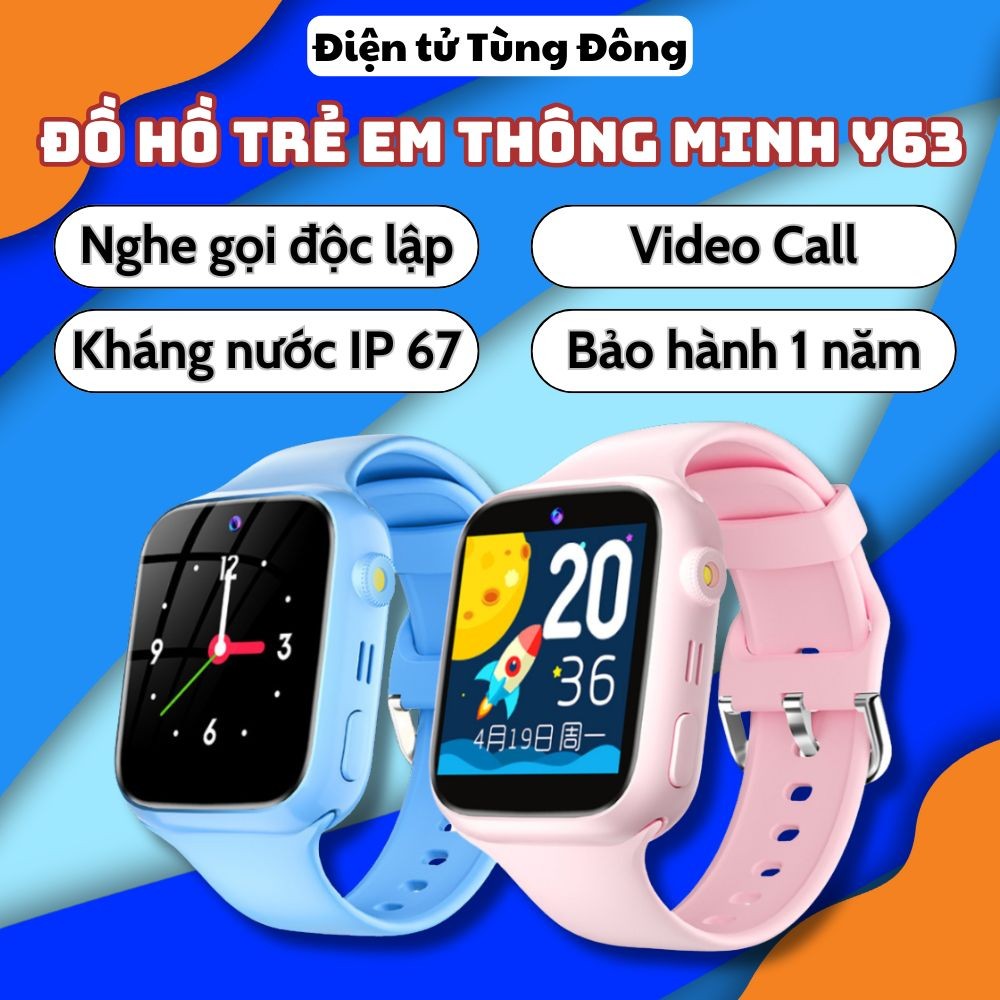 Đồng Hồ Thông Minh Trẻ Em Y63/Y66/D31/Y92 Gọi hình ảnh 2 chiều, Nghe gọi qua sim 2 chiều Điện Tử ...
