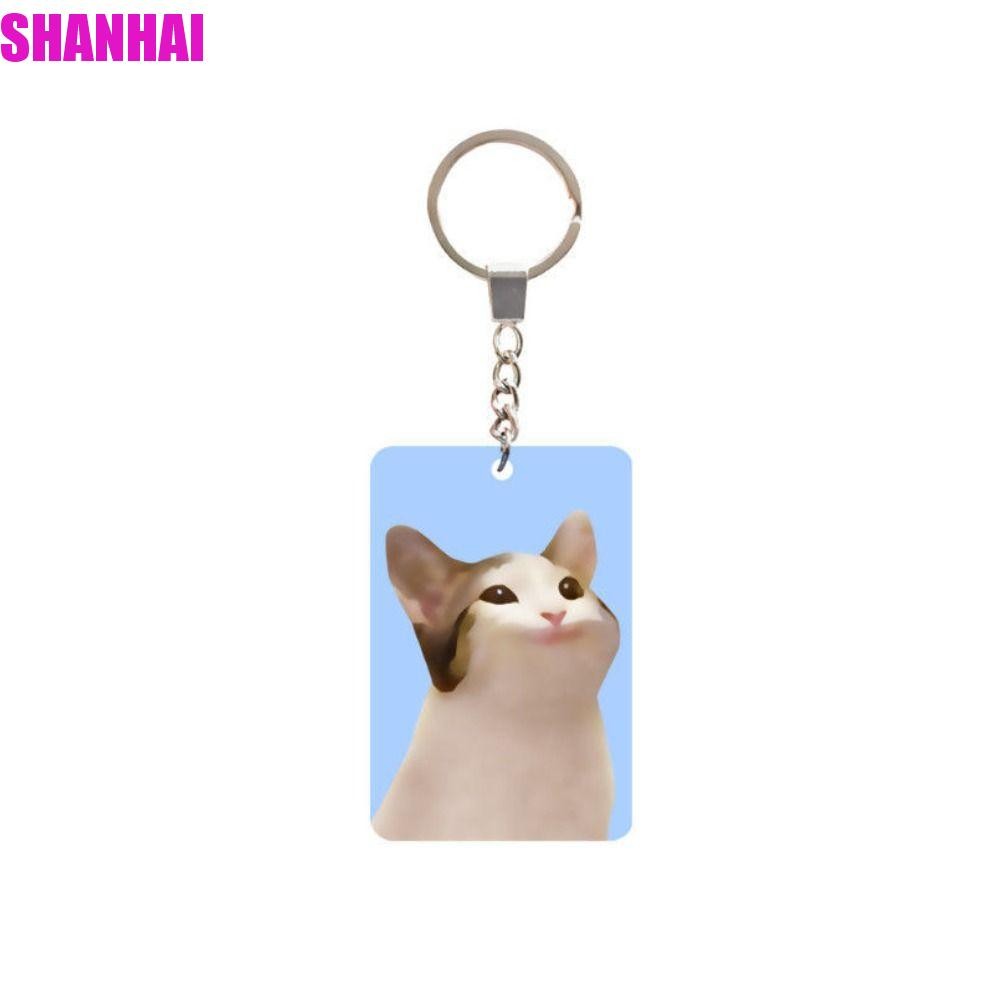 Shanhai popcat Tag Móc Khóa Hình Mèo grating pop Bằng acrylic Tinh Tế ...