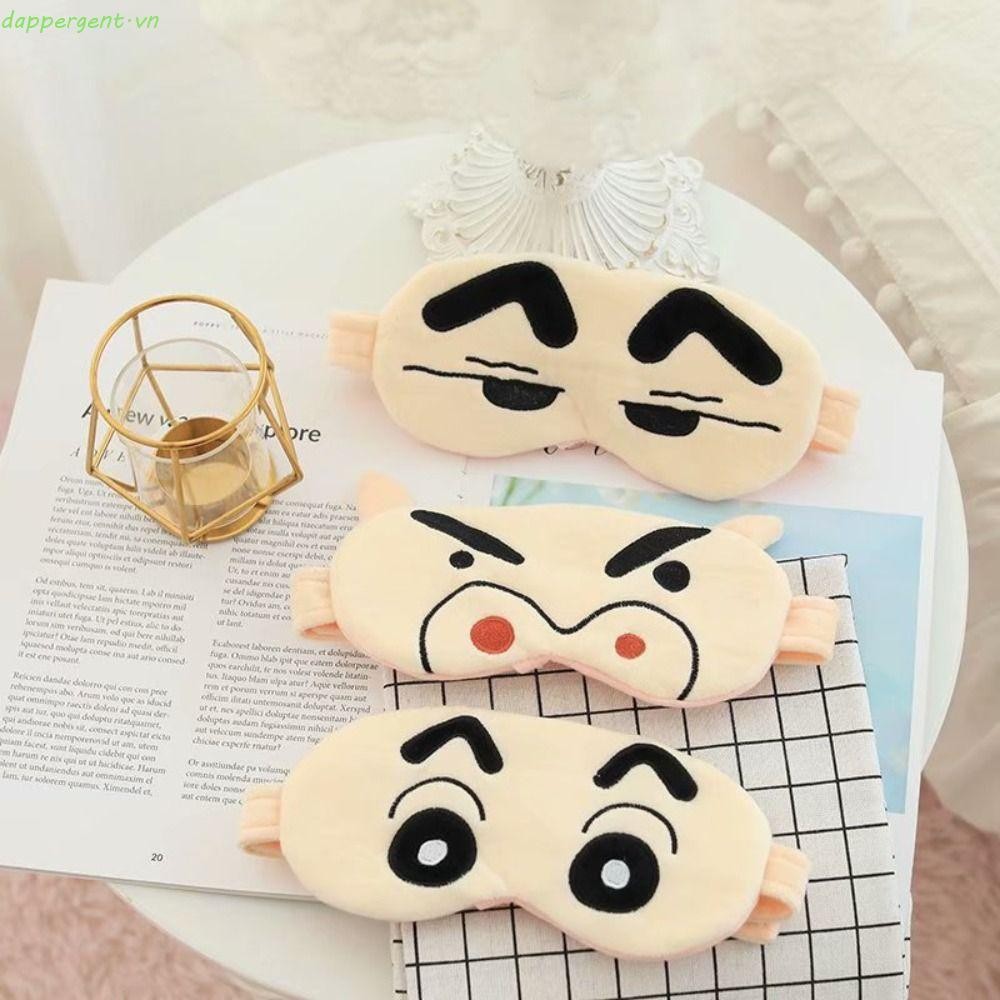 Dappergent Crayon Shin Chan Eye Mask, Dog Pig Cartoon Mặt nạ mắt sang trọng, Di động có thể điều ...