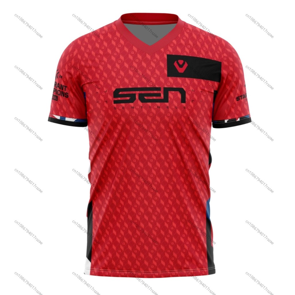 Red Sentinels Team Esports Champion Jersey 2024 / 25 Áo thun thể thao ...