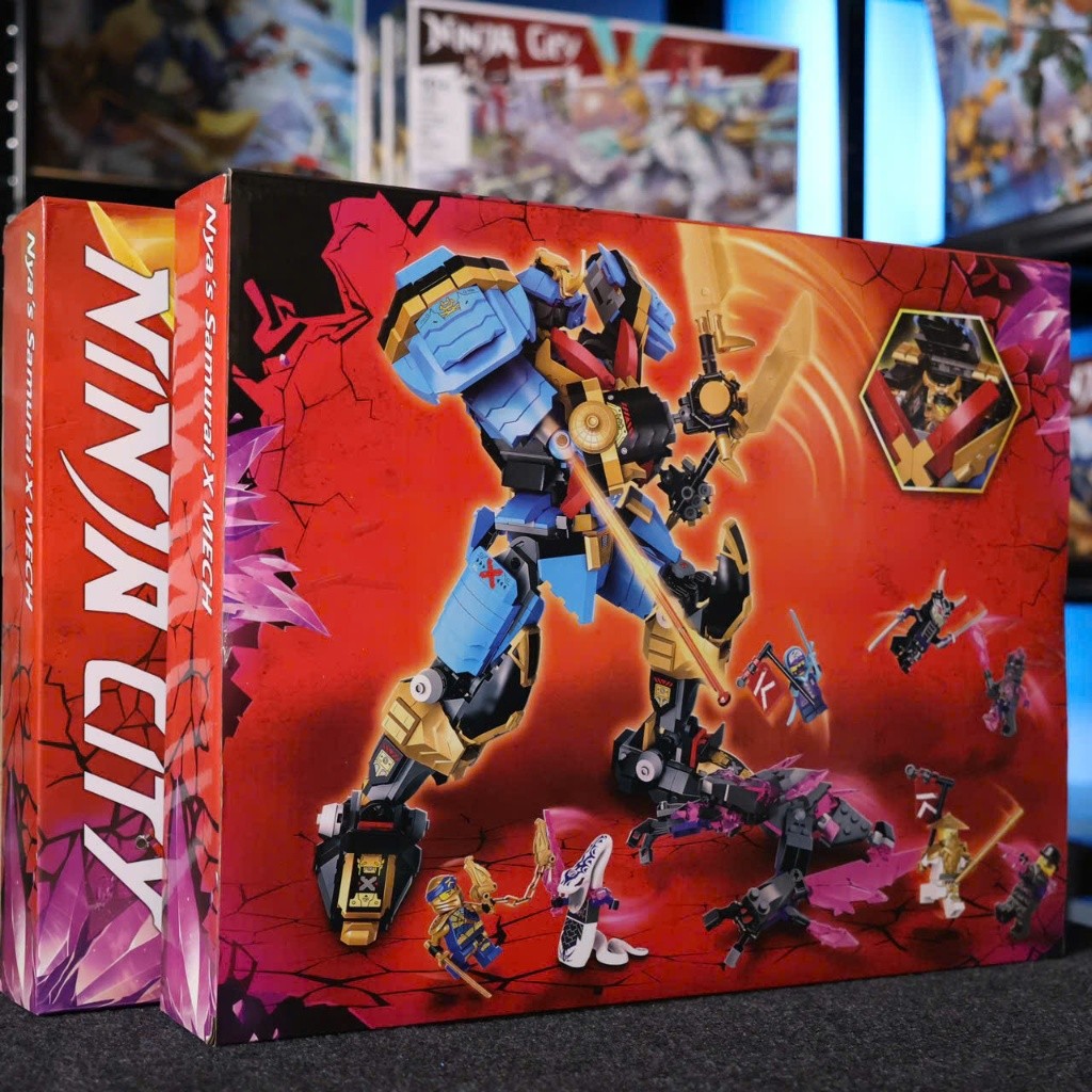 Nya's Samurai X MECH Ninja City Mô hình đồ chơi lắp ráp hàng chất siêu ...