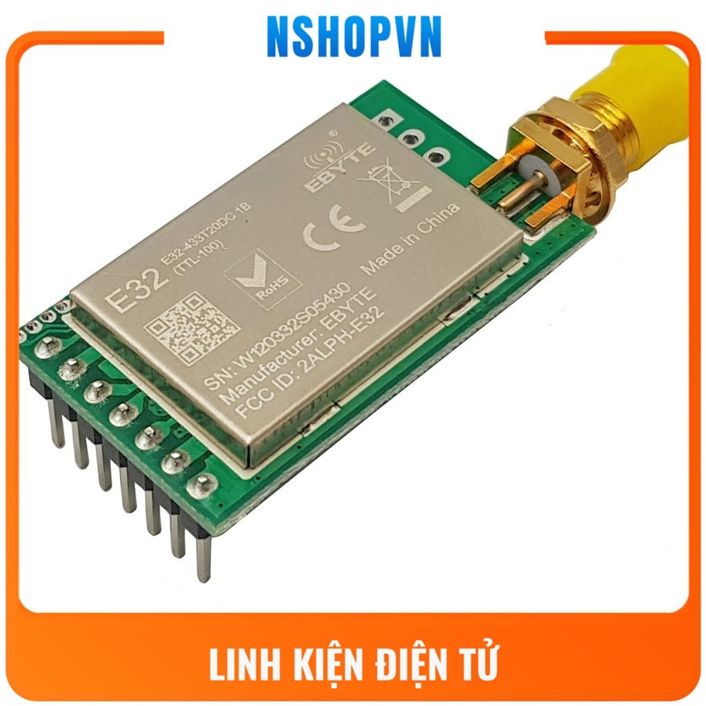 Mạch truyền nhận không dây Module RF SX1278 Lora E32 EBYTE 433T20D ...