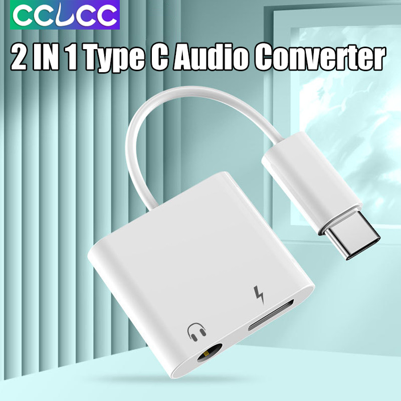 Bộ chuyển đổi và sạc âm thanh CCLCC USB C sang 3,5mm, Bộ chuyển đổi Dongle tai nghe chất lượng ...
