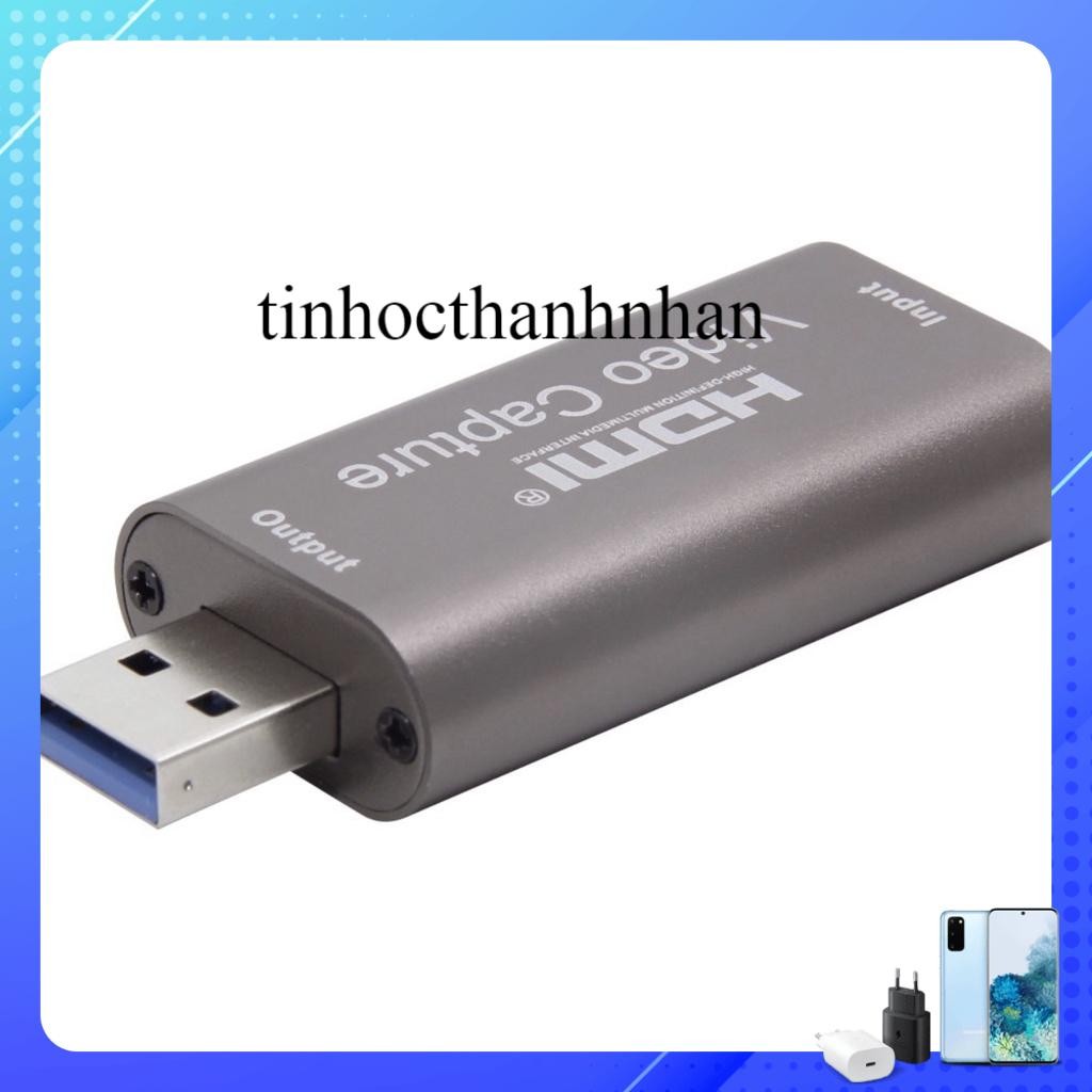 Thẻ ghi hình video Capture Hdmi sang Usb Type C -Đầu ghi hình Video Capture dùng để livestream ...