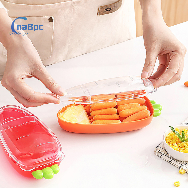 Đĩa thực phẩm chia đôi giòn hơn Khay đựng rau củ Khay phục vụ và hộp ...