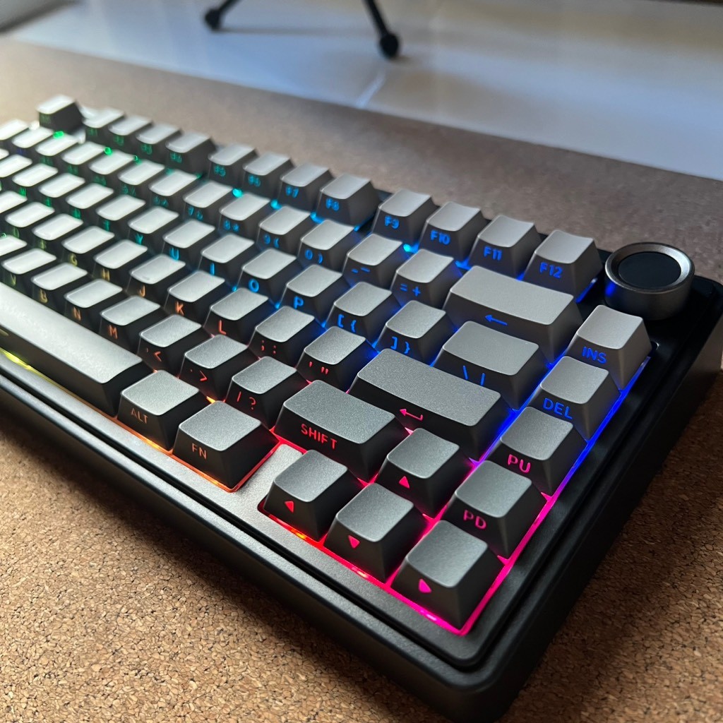 Keycap xuyên led ninja in mặt bên bóc phím chất liệu PBT doubleshot 80 ...