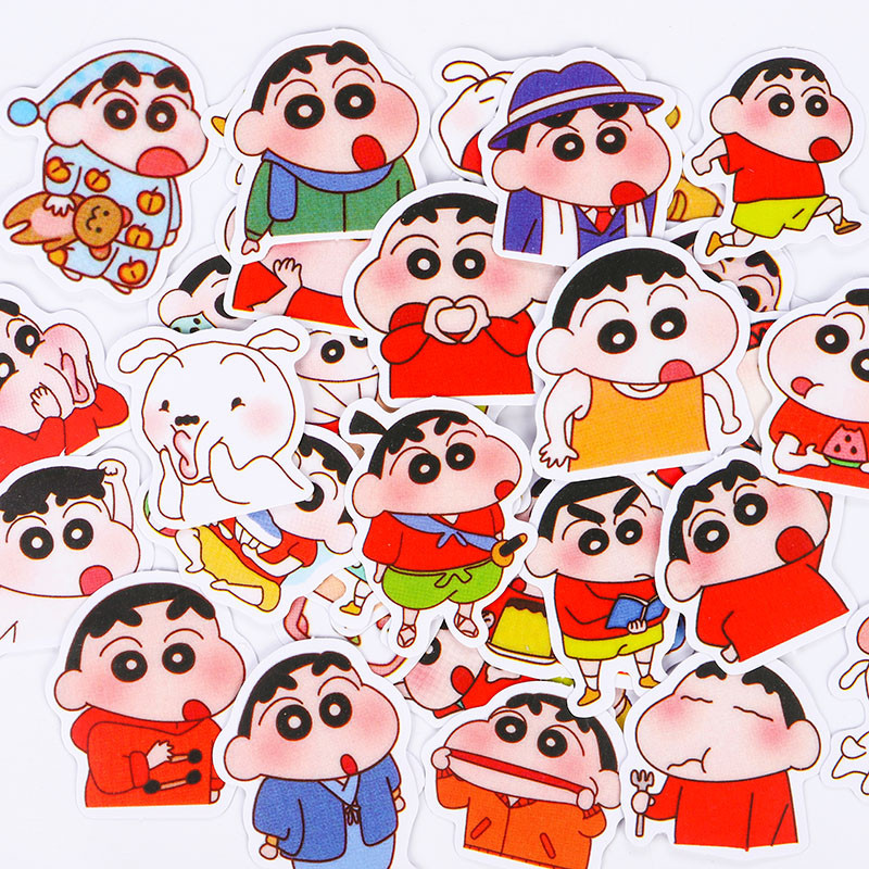 Bộ 40 Sticker Shin-chan Dễ Thương - Dán Trang Trí Sổ Tay Diy | Shopee ...