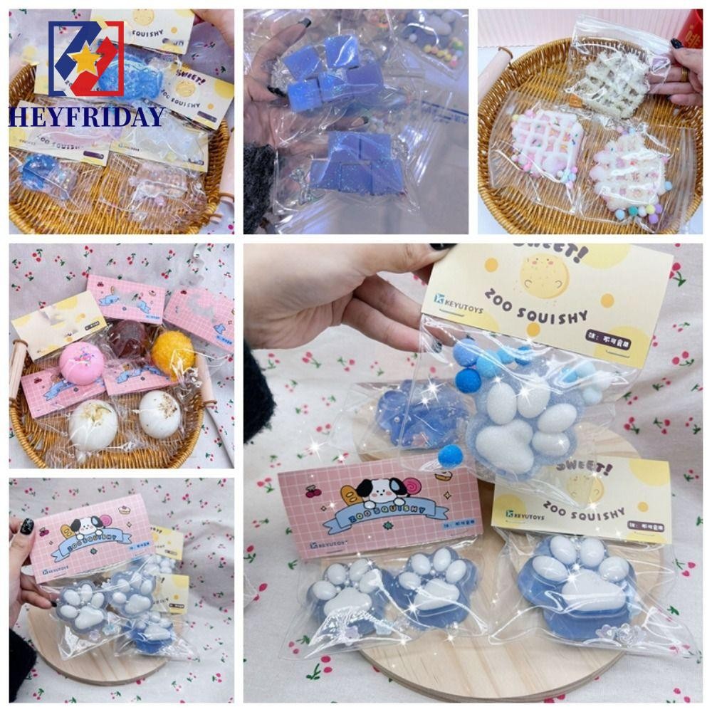 Novaflux Cat Paw Đồ chơi phục hồi chậm, Đồ chơi bánh quế bóp Mini Cat ...