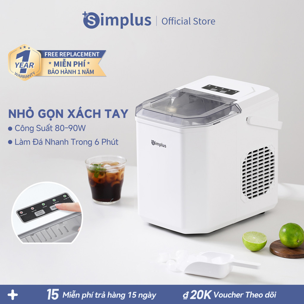 Máy Làm Đá Simplus 1.2L Gia Dụng Min ICE MAKER ZBJH001- Bảo Hành 1 Năm 1 Đổi 1 | Shopee Việt Nam