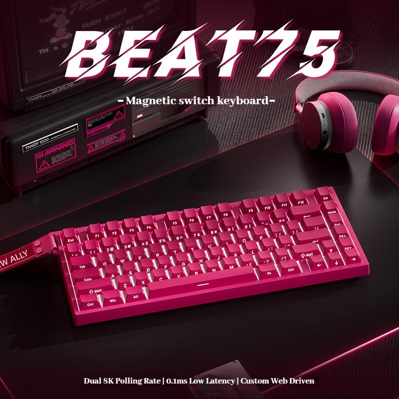 XINMENG Beat75 Bàn phím chuyển đổi từ tính Không dây kép 8KHz 8000mAh ...