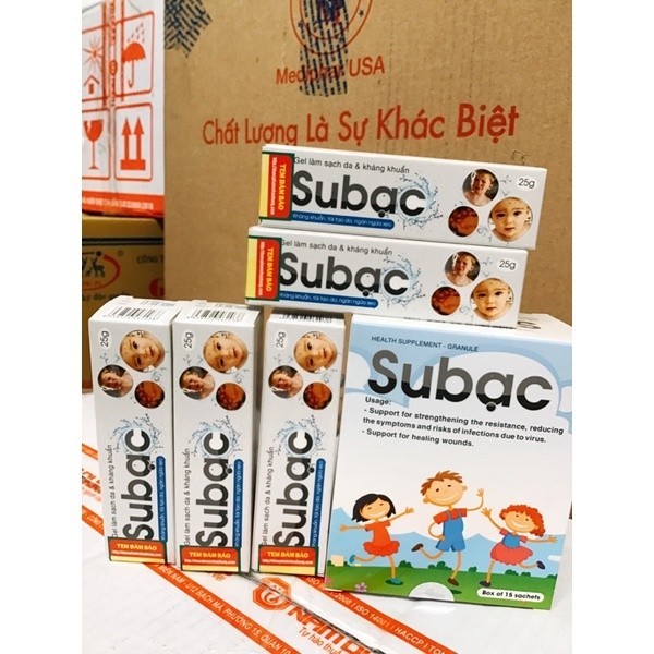 Kem Su bạc - Subac chứa nano bạc, thảo dược. Cốm Su bạc - tăng đề kháng ...