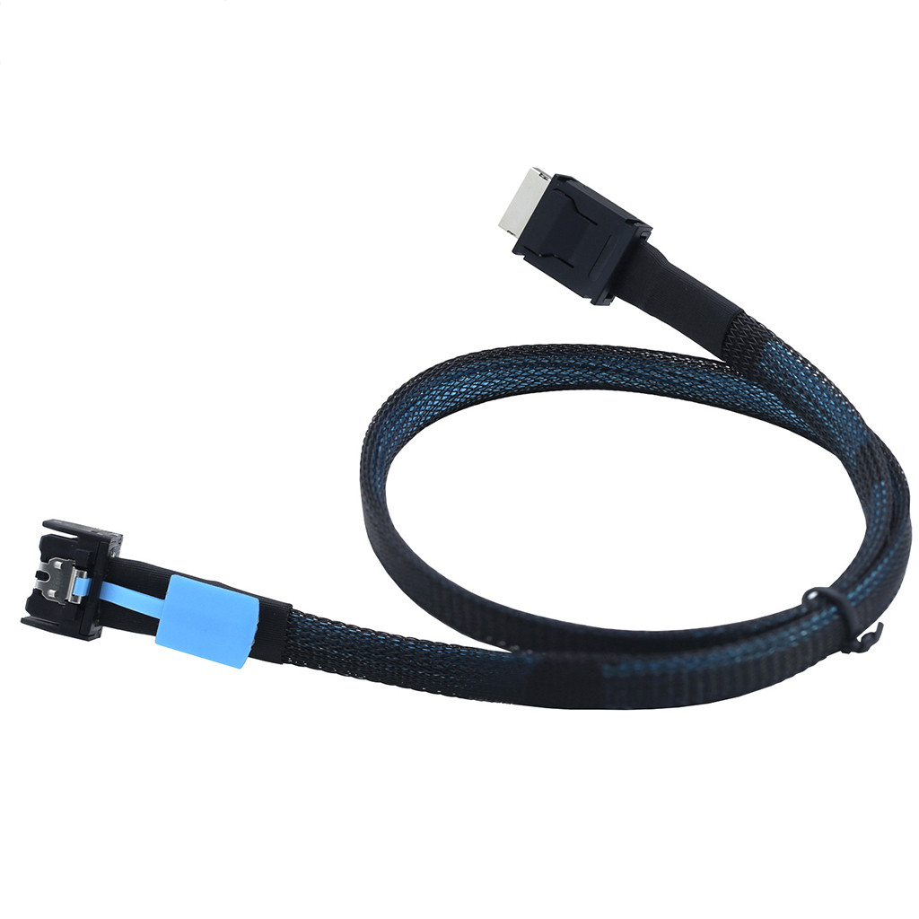 Cáp chuyển đổi Gen5 PCI-E MCIO Slimline SFF-8654 4i sang Oculink SFF ...