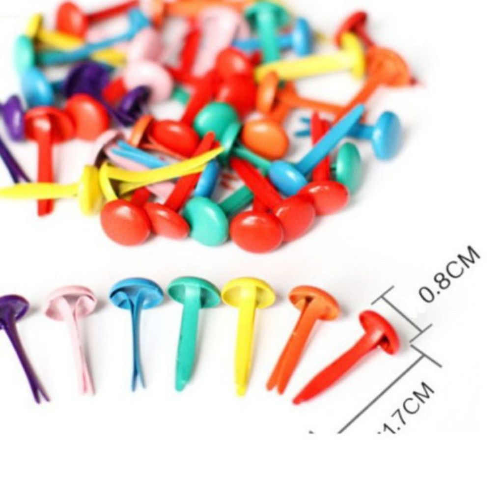Set 100 đinh cánh phượng/ đinh ghim 2 chân làm học liệu, con rối-CASSN ...