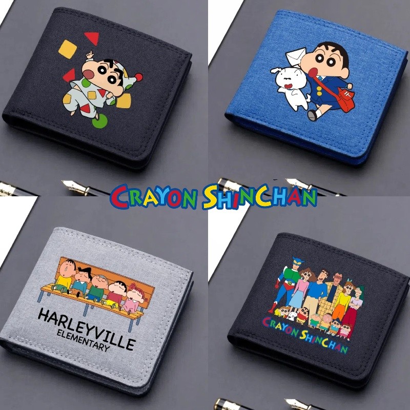 Ví gấp hoạt hình Crayon Shin-chan Ví dây kéo di động có thể đựng tiền ...