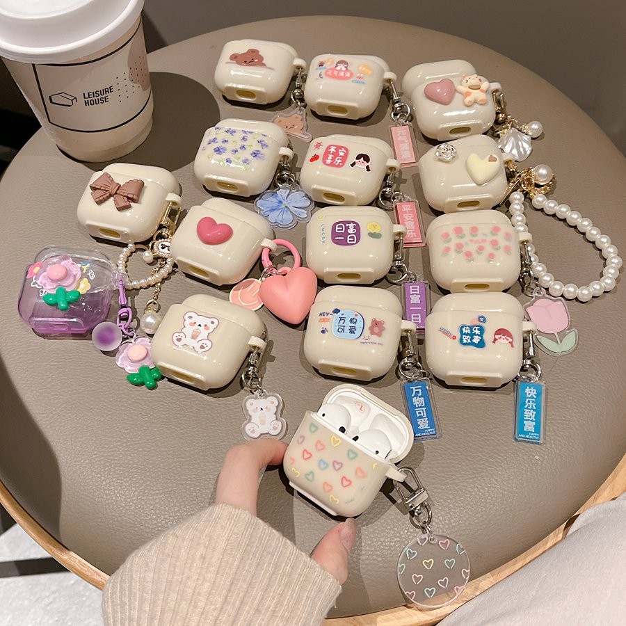 Dành cho EDIFIER ZERO AIR Case Vỏ hoạt hình dễ thương Vỏ tai nghe silicon hoa sang trọng ...