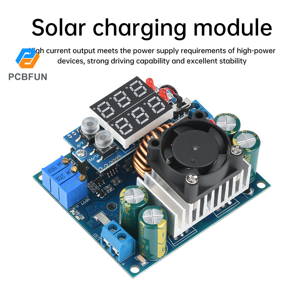 Pcbfun DC 9-50V 15A Có Thể Điều Chỉnh Buck Mô Đun Năng Lượng Mặt Trời MPPT Buck Sạc Mô-đun Điện ...
