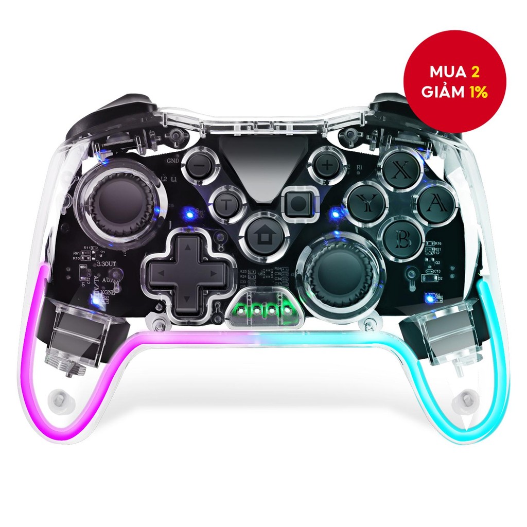 Tay Cầm Không Dây Ns015, Điều Khiển Bluetooth 6 Trục Rung Kép, Tương ...