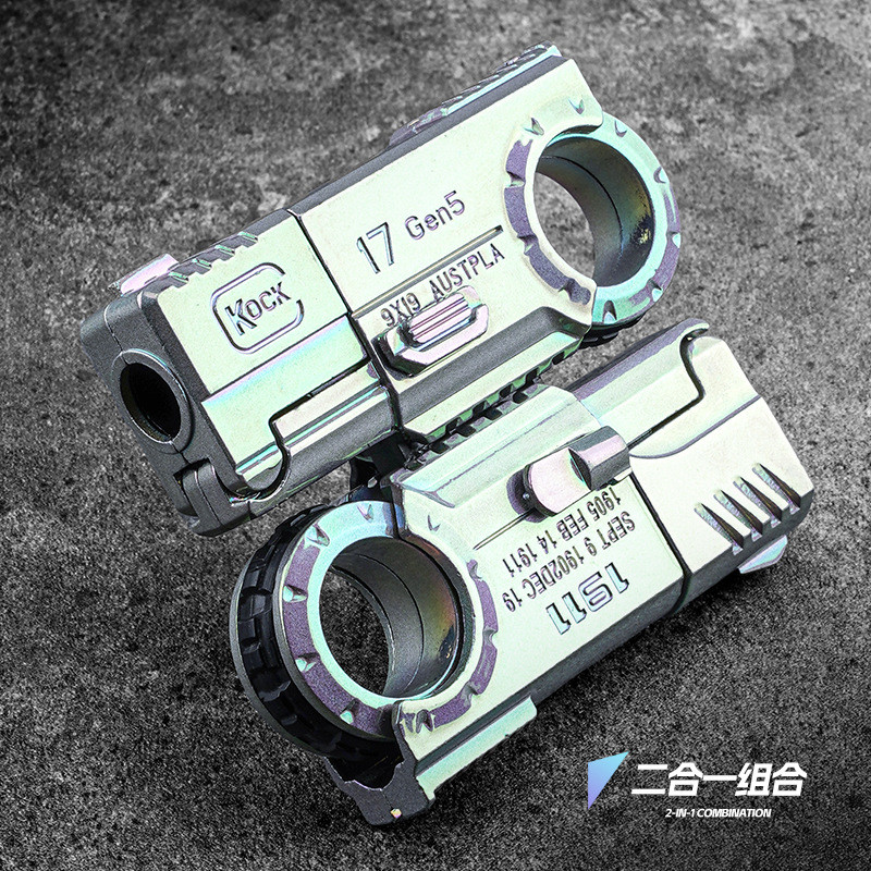 Glock Đen Công Nghệ Kim Loại Fidget Spinner Giải Nén edc Đẩy Thẻ Ngón ...