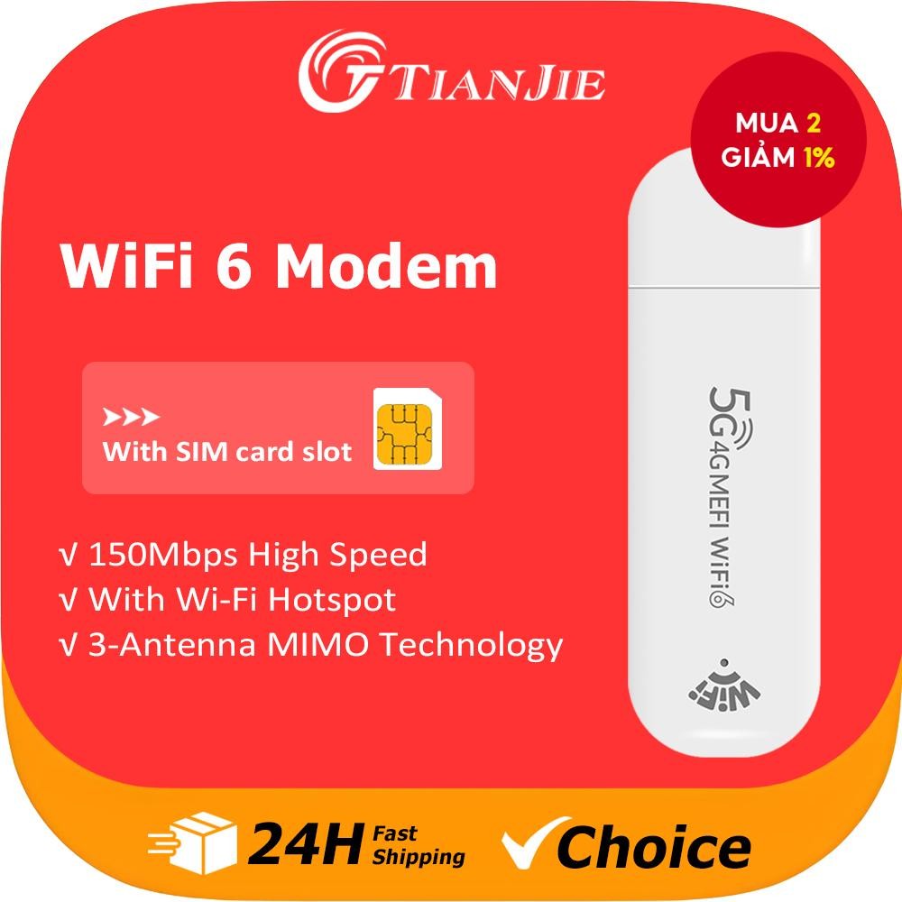 Wi-Fi 6 Global 4G LTE Wifi Modem Hotspot Bộ định tuyến di động cho du ...