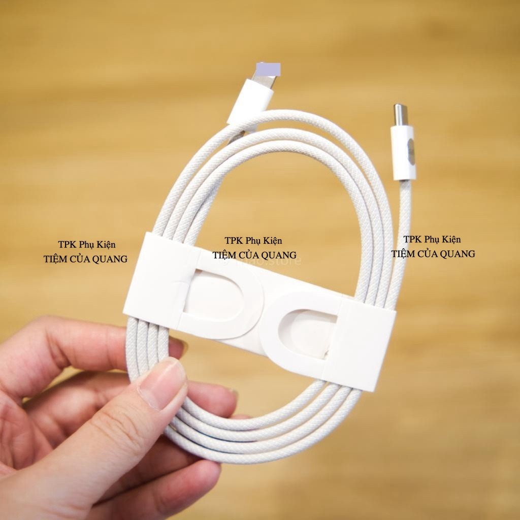 Cáp zin C To L bọc dù ( theo máy lMac) Hỗ trợ sạc nhanh 20W dành cho ...