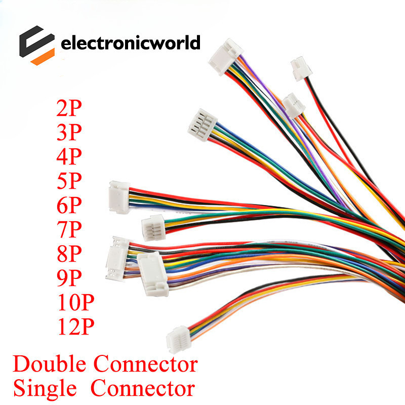 Bộ 5 Đầu Nối Cáp Dây JST GH 1.25 2P / 3P / 4P / 5P / 6 Pin Micro Nam Kết Nối Jack Cắm Đầu Nối ...