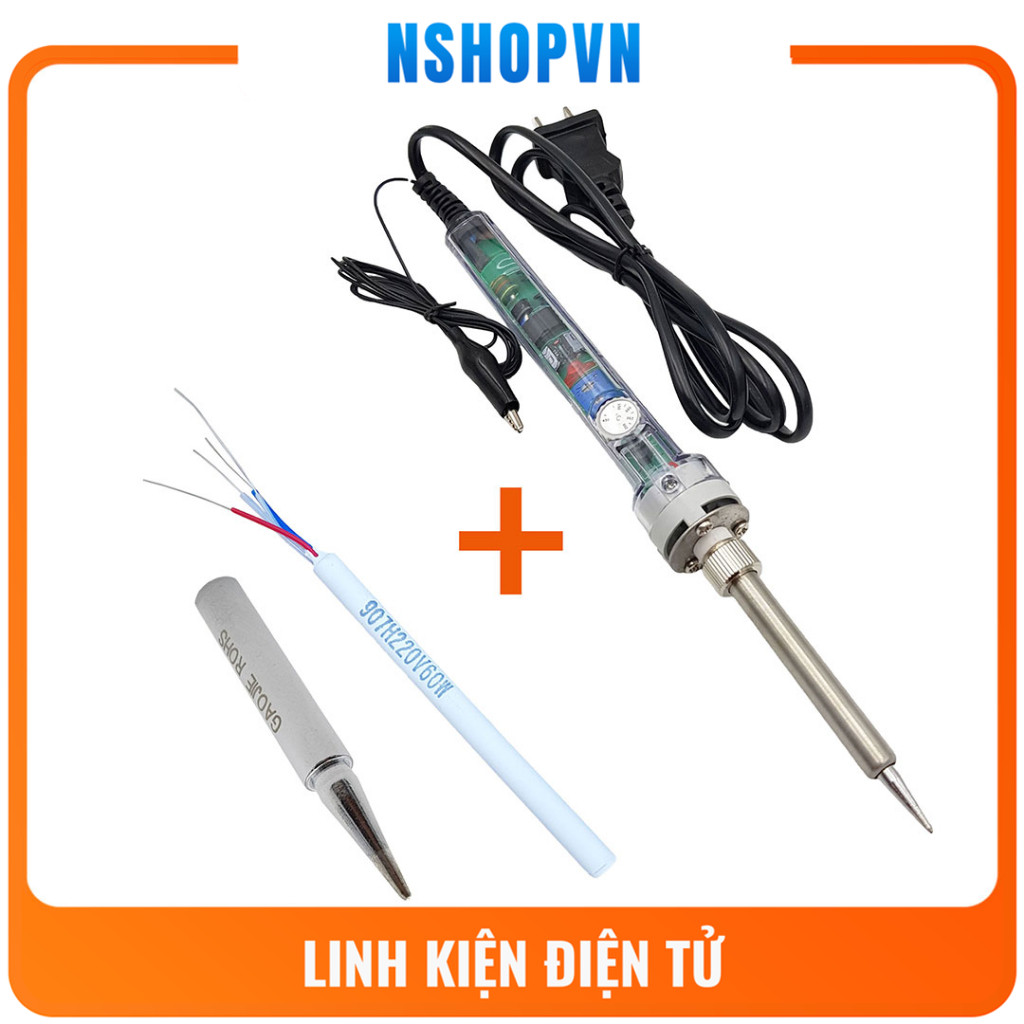 Combo mỏ hàn No.907 kèm sensor ruột mỏ hàn và đầu mỏ hàn 907 | Shopee Việt Nam