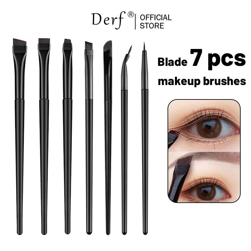Derf 7 bộ cọ Vẽ Mắt Lông Mày Bút kẻ mắt Trang Điểm Tự Nhiên Chuyên Nghiệp,cọ kẻ bọng mắt ...