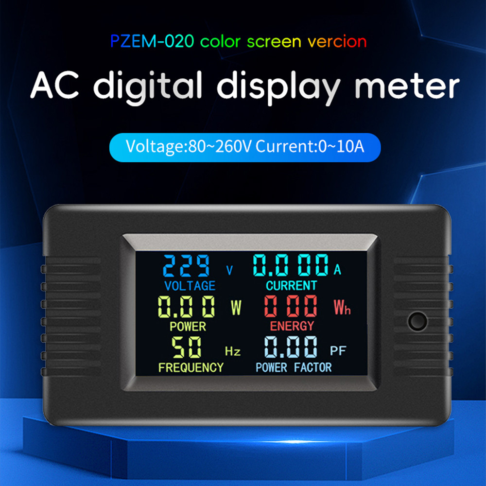 Voktta PZEM-020 Màn Hình Màu Đa Năng AC Kỹ Thuật Số Điện Áp Ampe Kế ...