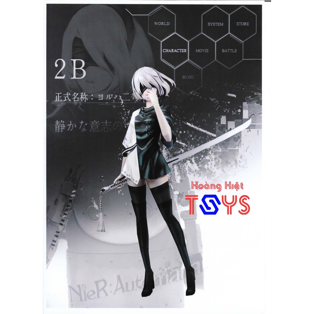 Mô hình giấy anime girl game [Nier Automata] 2B Casual cloth/thay trang ...