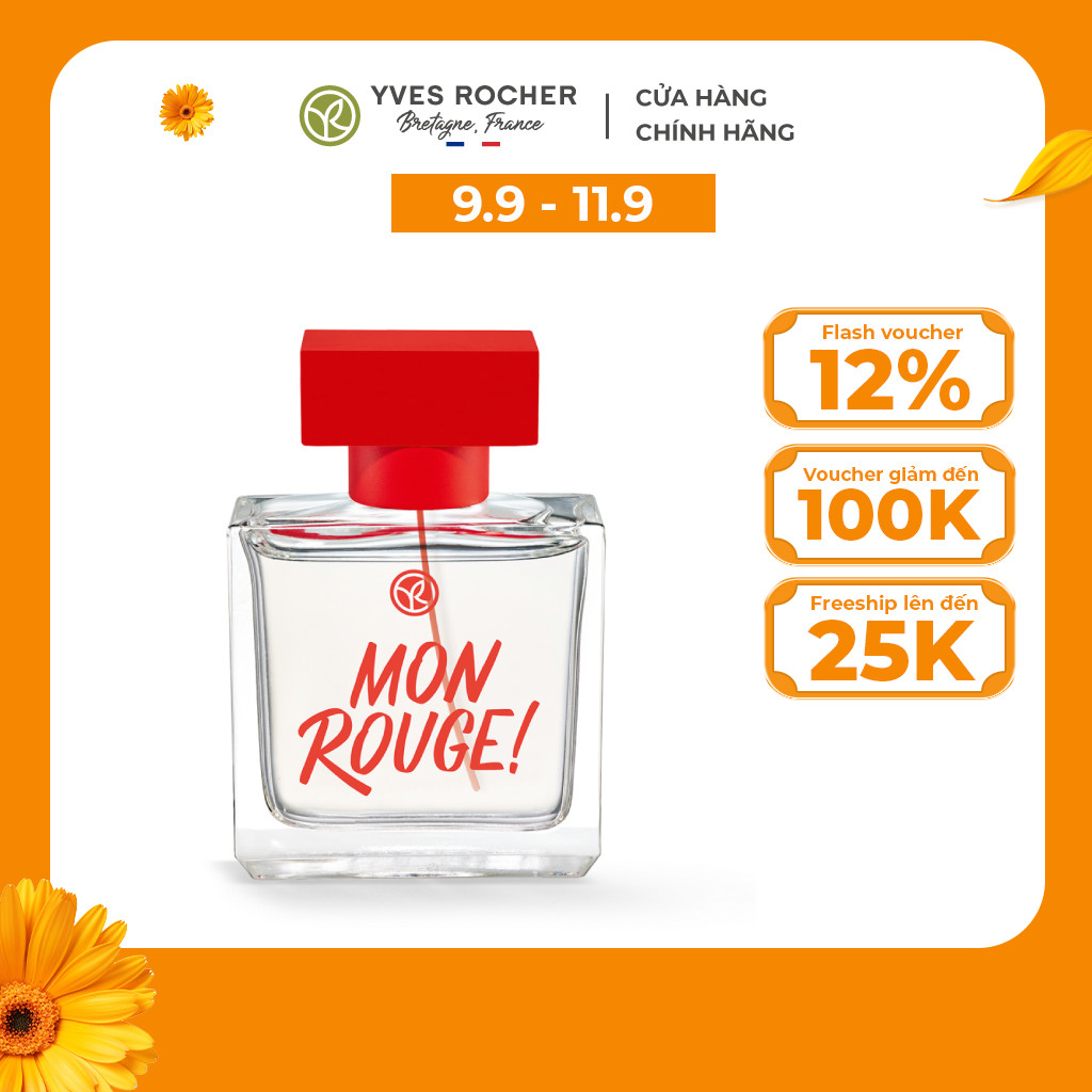 [HSD 06/2025] Nước hoa Yves Rocher Mon Rouge Eau De Parfum 50ml ...