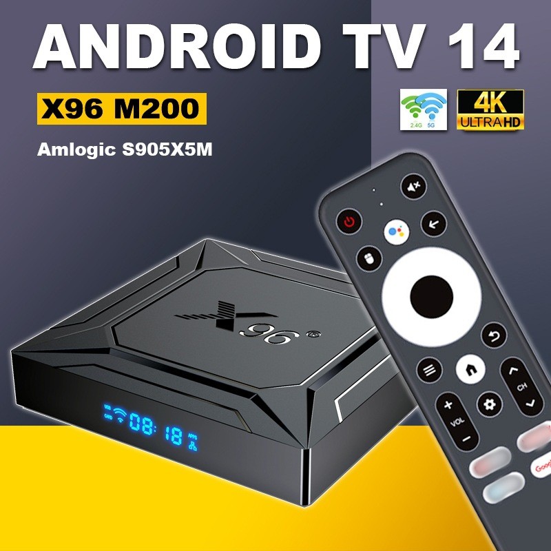 Bộ mạng X96 M200 Top box wifi6 Android 14 tv box 4K HD TV box | Shopee ...