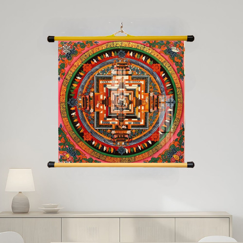 Tranh Liễn Phật Giáo -Tranh Mandala Tranh Thangka Mật Tông - Vải Canvas ...
