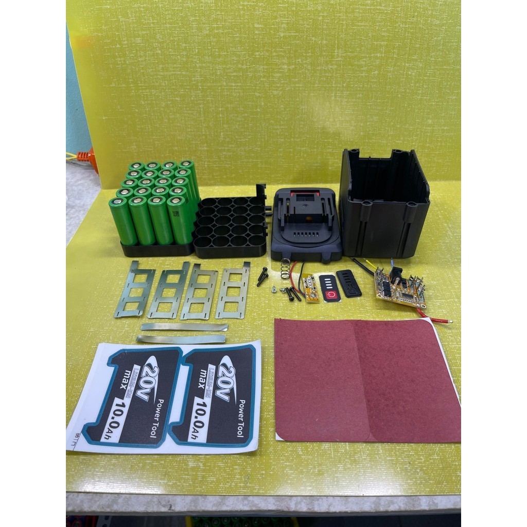 Đầy đủ vỏ mạch 20 cell về chỉ hàn pin là sử dụng - Loai pin chân phổ ...