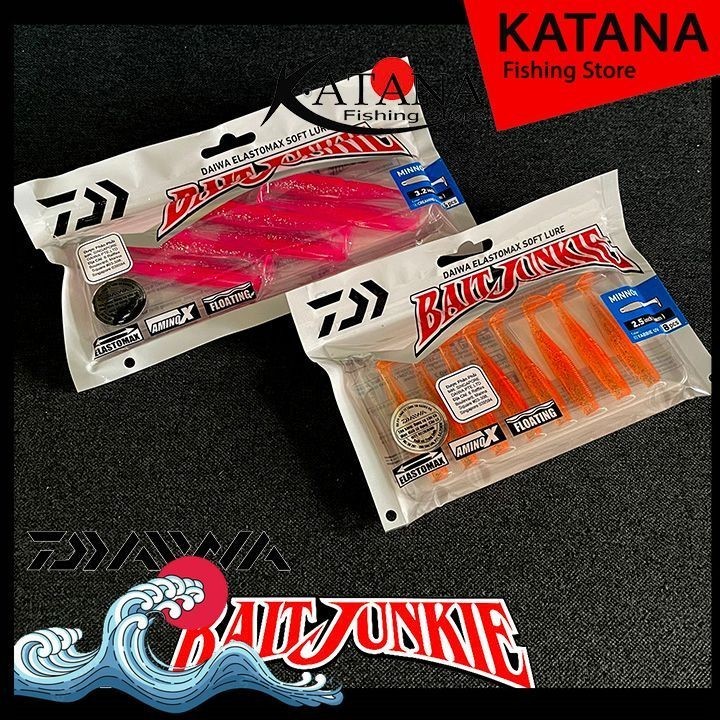 [Katana Fishing] Mồi mềm Daiwa Bait Junkie 2.5 - 3.2 Minnow | Shopee ...