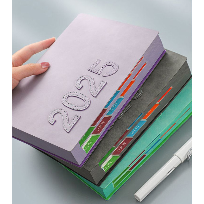 2025 Planner Notebook Daily A5 400 Trang Xanh Xanh Hồng Đỏ | Shopee ...