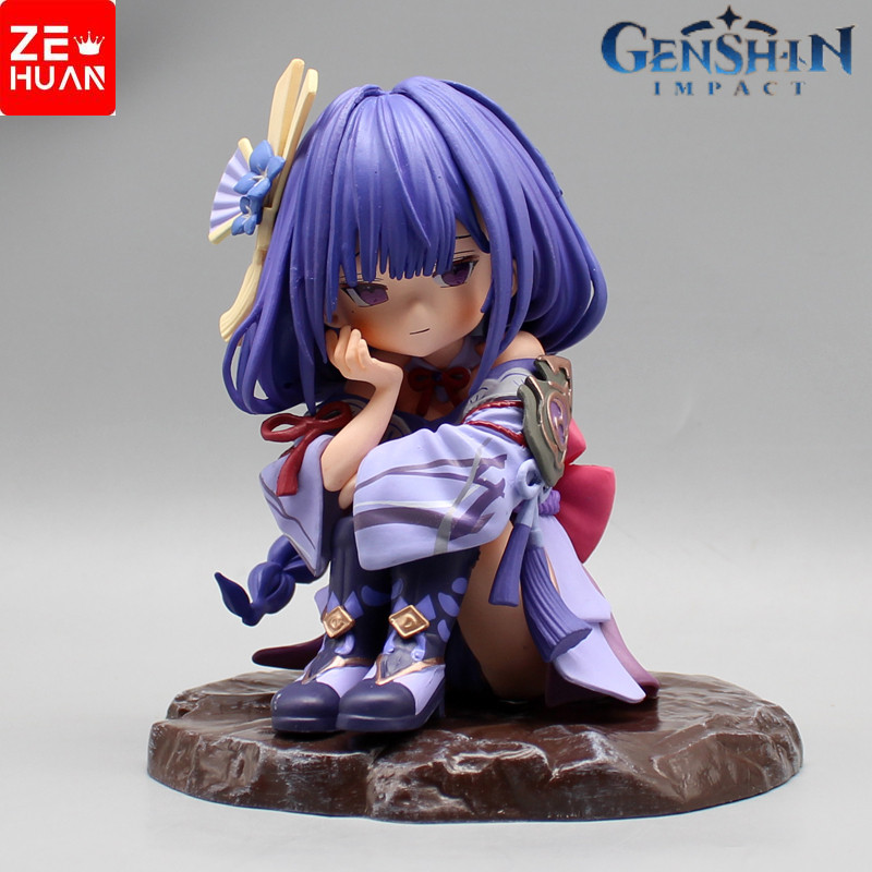 14cm Anime Genshin Tác Động Raiden Figura Q Phiên Bản Hình Raiden ...