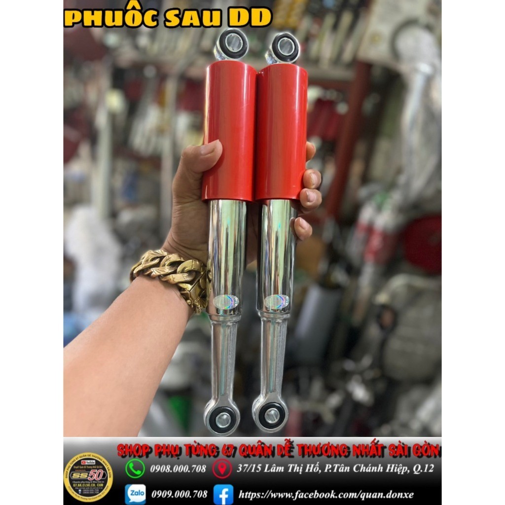 Phuộc DD, màu đỏ, hàng gia công. Dành cho các dòng xe Cub, 67 | Shopee ...