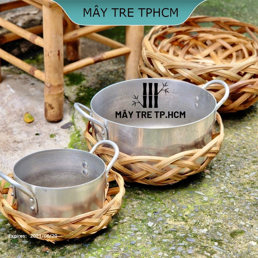 Rế lót nồi nhiều kích thước, được làm từ cật tre bền chắc, chịu nhiệt ...