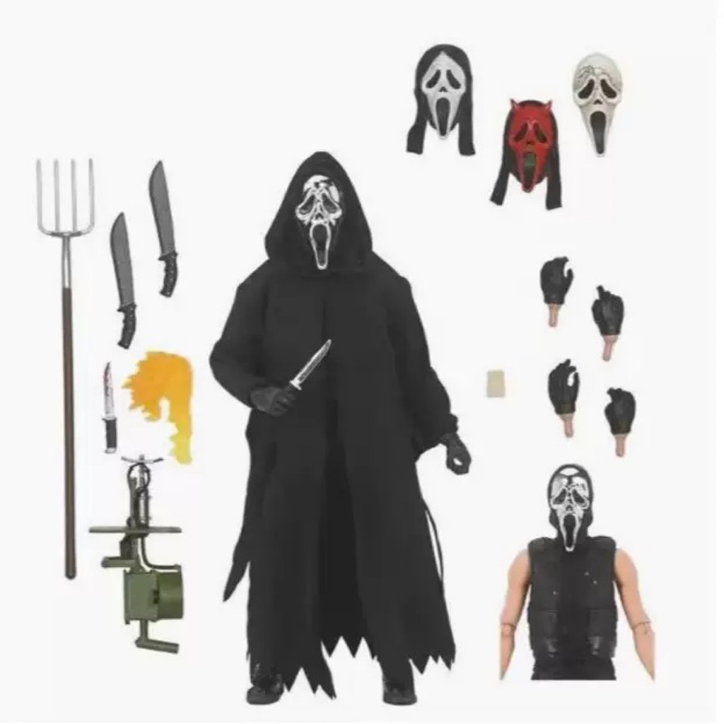 NECA Scream Ghostface Killer Vải Deluxe Edition 7-Inch Posable Action ...