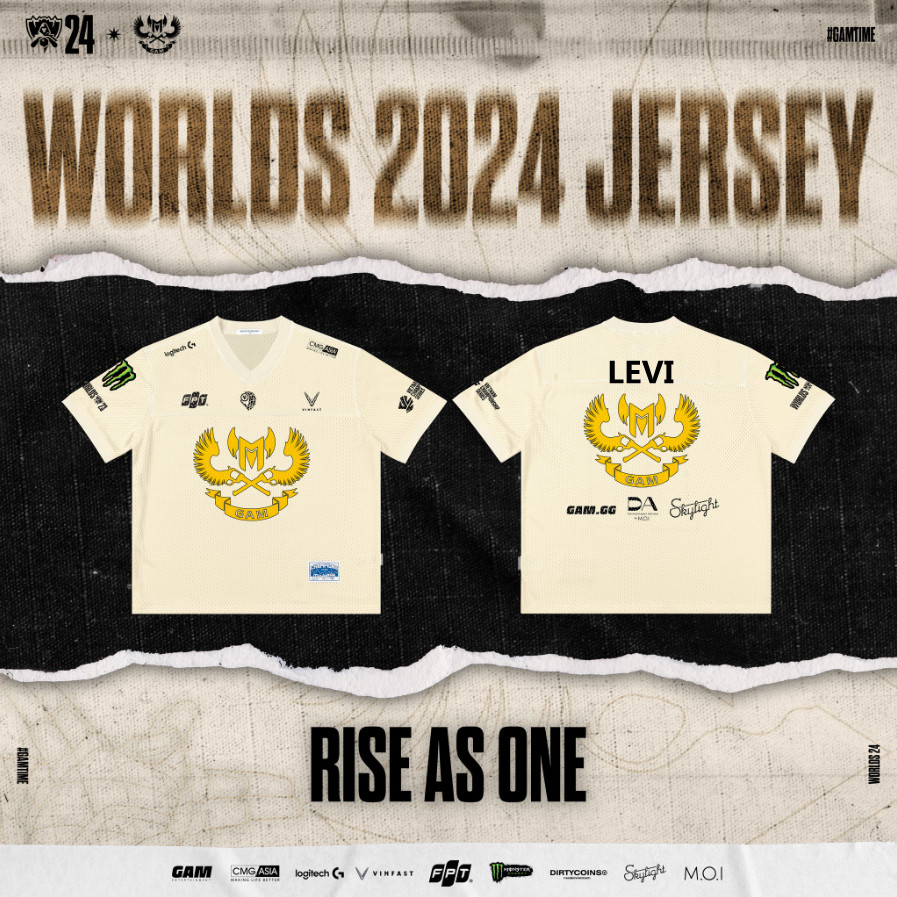 Đồng phục thế giới DC X GAM VCS JERSEY 2024. “Kiaya / Levi ” Cùng Áo ...