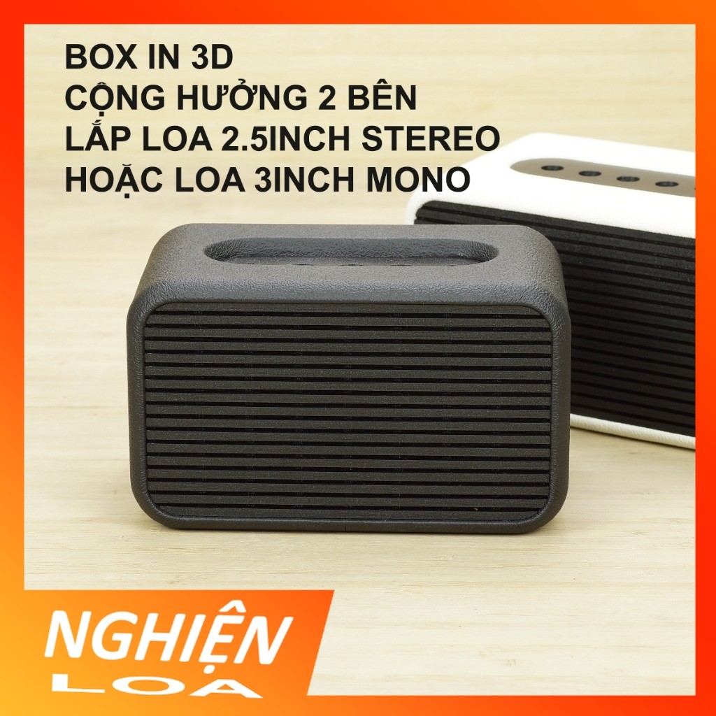 [NGHIỆN LOA] Box loa mini bọc da in 3D cộng hưởng Charge 4 5 - ghép loa ...