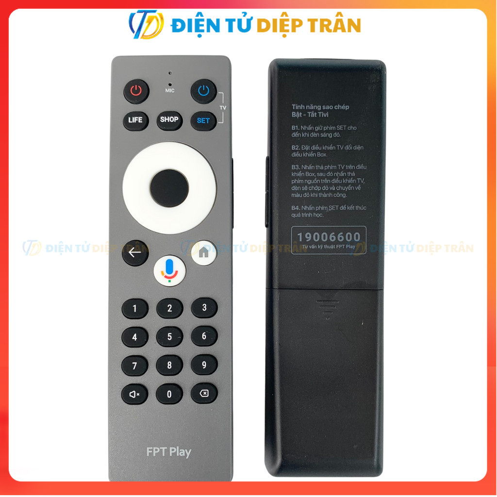 Remote điều khiển đầu FPT Play Box Mã 05, điều khiển đầu thu FPT Play ...