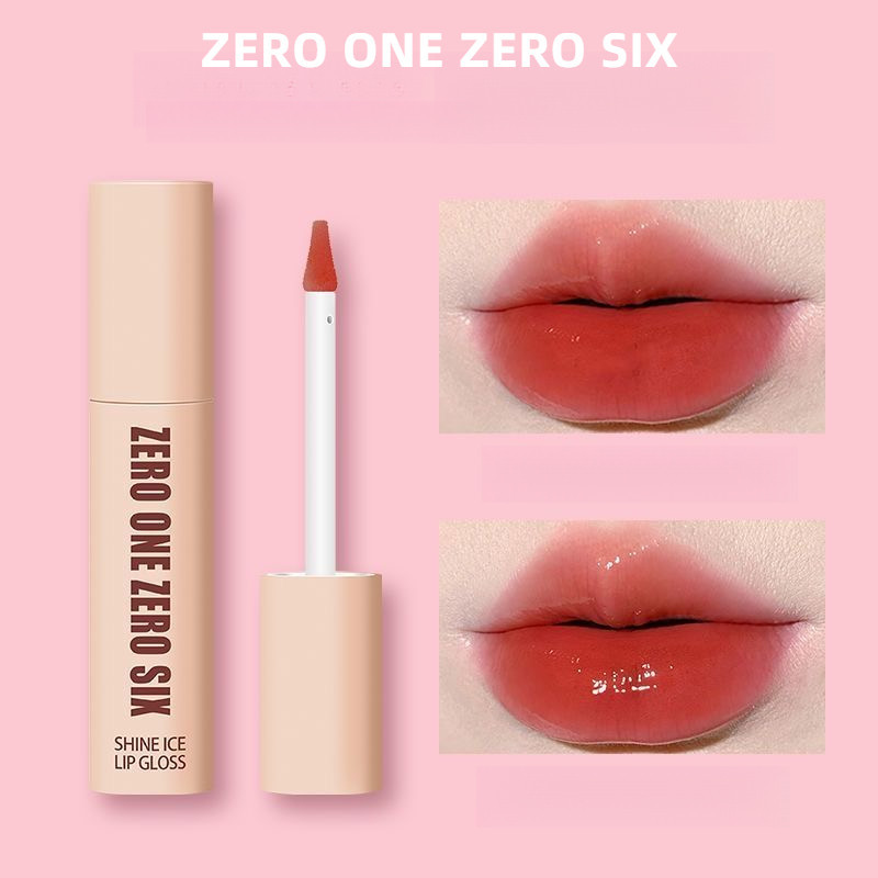 ZERO ONE ZERO SIX 0106 Son bóng chống dính cốc dưỡng ẩm môi đỏ gương | Shopee Việt Nam