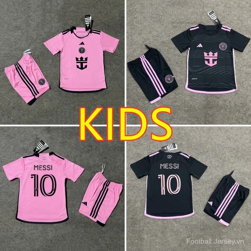 MESSI SHIRT 24/25 Inter miami children's football jersey suit top ...