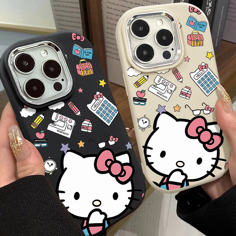 Ốp Điện Thoại Hello Kitty Hoạt Hình Dễ Thương Tương Thích Cho IPhone15 14 13 12 11 Pro Max X XS ...