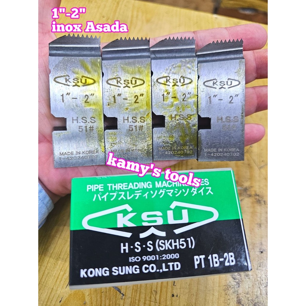 Dao tiện ren ống inox HSS BSPT Asada Piset Ksu hiệu KSU 1-2 inch ren ống 34-60mm | Shopee Việt Nam