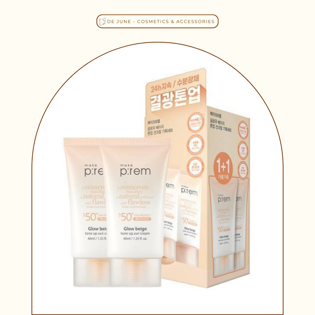 KCN Make P:rem Glow Beige tone up 40ml (Tuýp) | Shopee Việt Nam
