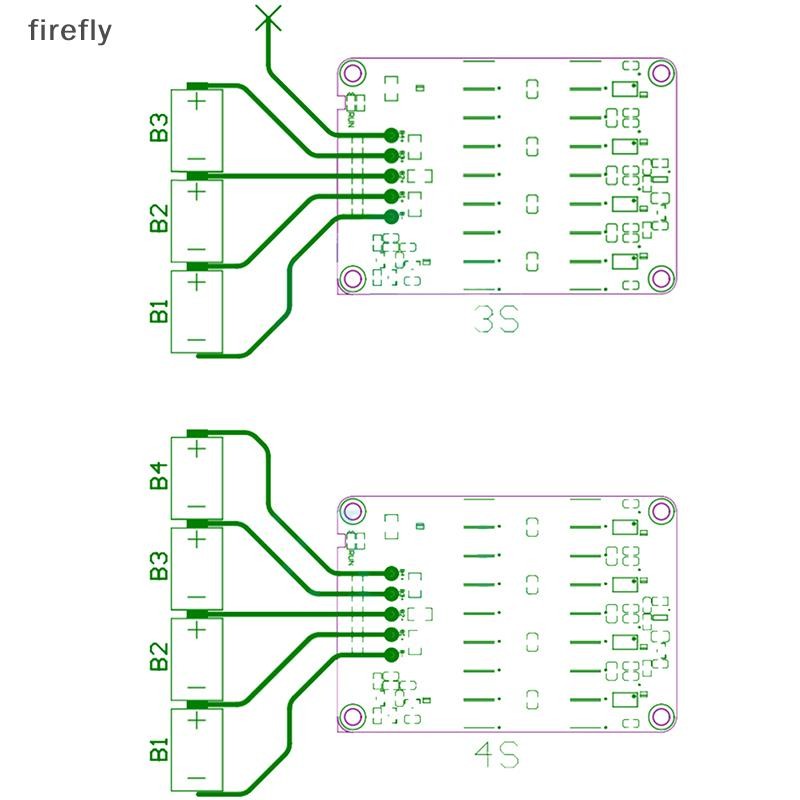 [Firefly] BMS 2S 3S 4S Bảng cân bằng hoạt động 1.2A Lifepo4 Lipo Li-ion ...