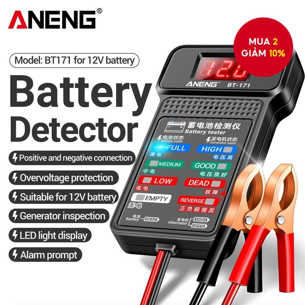 Máy kiểm tra pin đa chức năng ANENG BT-171 12V có màn hình lùi LED để sửa chữa ô tô và thợ điện ...